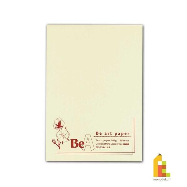 コットン100%を原料にした国産水彩紙です。滑らかな紙肌（細目）