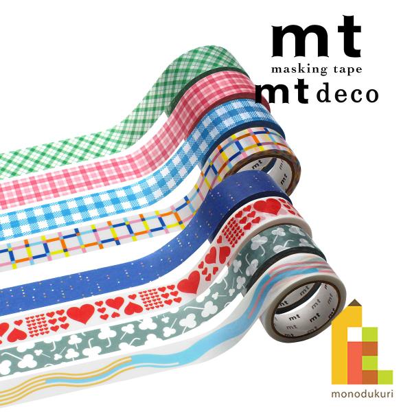 ・サイズ　15mm巾×5m巻・2026spring&amp;summer【バリエーション】・重なる細かいギンガムチェック・グリーン　JAN：　4971910377345　・品番：MT01D602・重なる太幅ギンガムチェック・ピンク　JAN：...