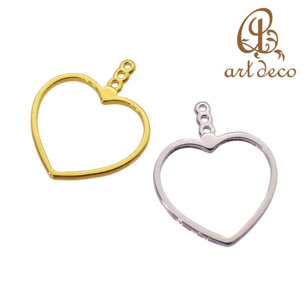 ハート型のピアス用バックキャッチバックキャッチ,ピアス,耳飾り,ハート,ゴールド,ニッケル,シルバー,金,銀,アクセサリー,パーツ,アクセサリーパーツ,ハンドメイド,アレンジ,手芸,材料,金具,部品,カラワク,空枠,ミール皿,レジン,アート...