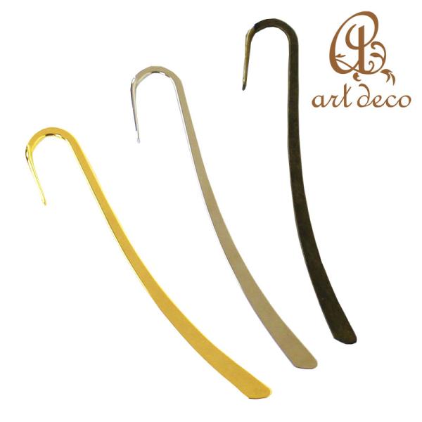 シンプルなフック付きのブックマークブックマーク,しおり,栞,文具,文房具,アクセサリー,パーツ,アクセサリーパーツ,ハンドメイド,アレンジ,手芸,材料,金具,部品,カラワク,空枠,ミール皿,レジン,アート,飾り,装飾,創作,自作,加工,手作...