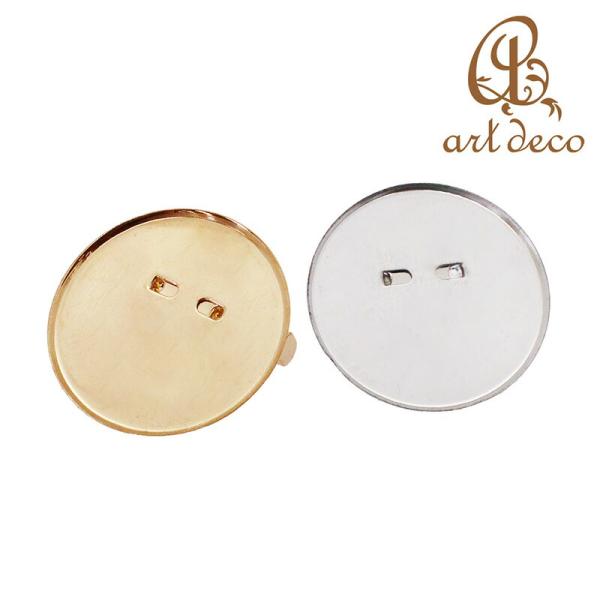 シンプルな円形フチ付きブローチブローチ,コサージュ,バッジ,ピン,円形,丸,ゴールド,シルバー,金,銀,アクセサリー,パーツ,アクセサリーパーツ,ハンドメイド,アレンジ,手芸,材料,金具,部品,カラワク,空枠,ミール皿,レジン,アート,飾り...