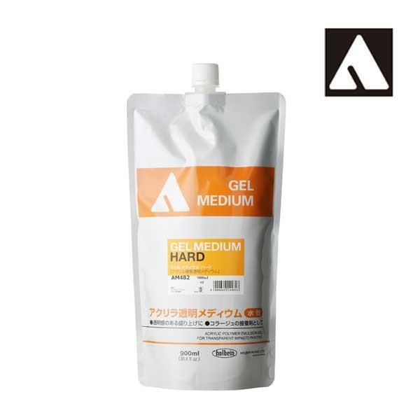 ジェルメディウム ハード＜アクリル硬質透明メディウム＞アクリル絵具の透明な仕上げ塗りに。塗膜が硬く表面のべたつき（タック）が小さいので埃がつきにくく仕上げ塗りに適しています。