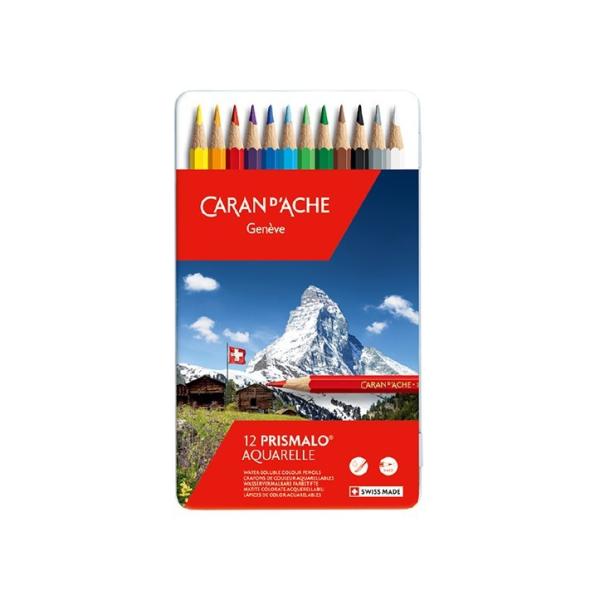 ＜プリズマロ＞◆ハードタイプの水溶性色鉛筆。繊細描写や様々な用途に。◆芯は直径３ｍｍですべりの良い描き味。高品質の顔料を使用した、発色の良い鮮やかな色が揃っています。◆芯が硬めなので、水をつけるとラインを残しつつ、淡い色が広がります。