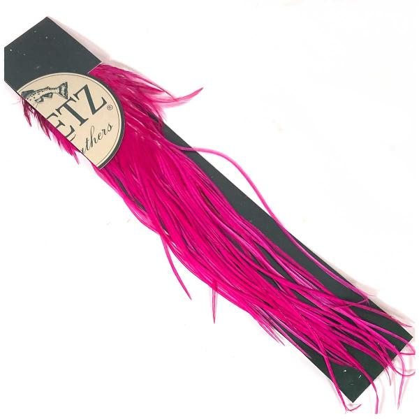 Metz（メッツ）グレード2 サドルハックルのハーフサイズ・ルーススターク仕様です。カラーはマゼンタ（Magenta）。強い発色と存在感を持つカラーで、視認性が高く、アトラクターパターンやアクセントカラーとして幅広く使われます。曇天時や水色...