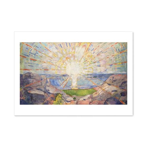 ムンク 作品 ポスター A3 太陽 【商品特徴】日本製で紙と印刷にこだわっています。印刷が綺麗なのが特徴です。インテリアや絵画風 壁紙ポスターとして格別です。【サイズ】A3(297ミリ×420ミリ) 市販のA3フレーム(額縁)にぴったり合い...