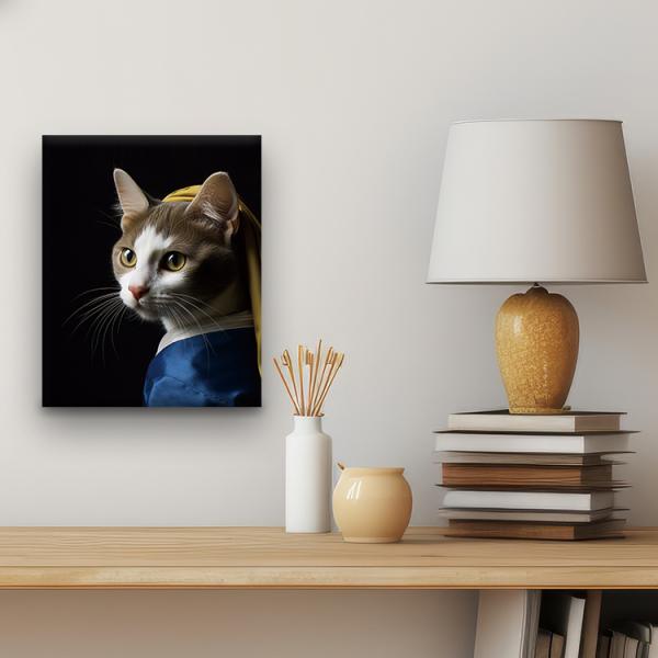 キャンバスに名画を印刷した商品です。【インスパアート】AI技術を用いてアートにひらめきや新たな魅力を与えた弊社の新シリーズです！サイズ：Ｆ３（273mm×220mm）壁にキャンバスを吊るす金具（ティースハンガー）をお付けします。※ご注意：お...