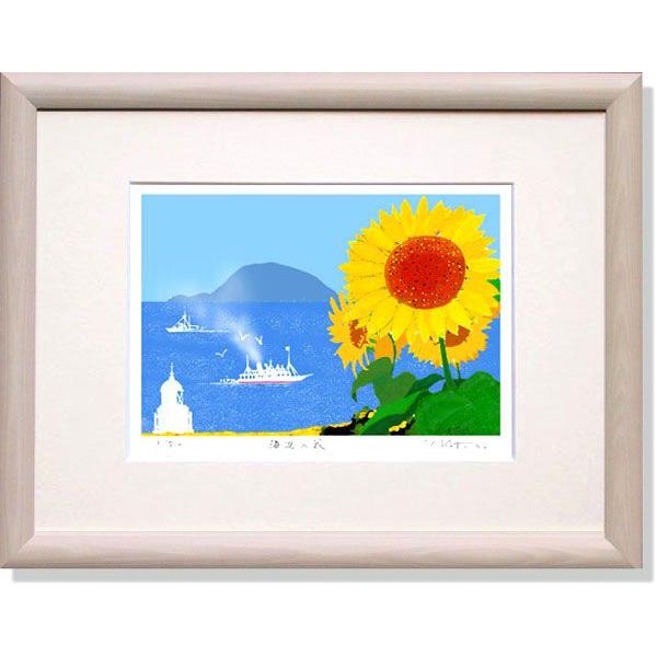 作品　　　： ジグレー + シルクスクリーン版画限定枚数　： 800枚額サイズ　： 41 x 32 cm作品サイズ： 23 x 16 cm重量　　　： 1.3kg（仕様）マット　　：生成りエンボスマット額表面　　：アクリル使用