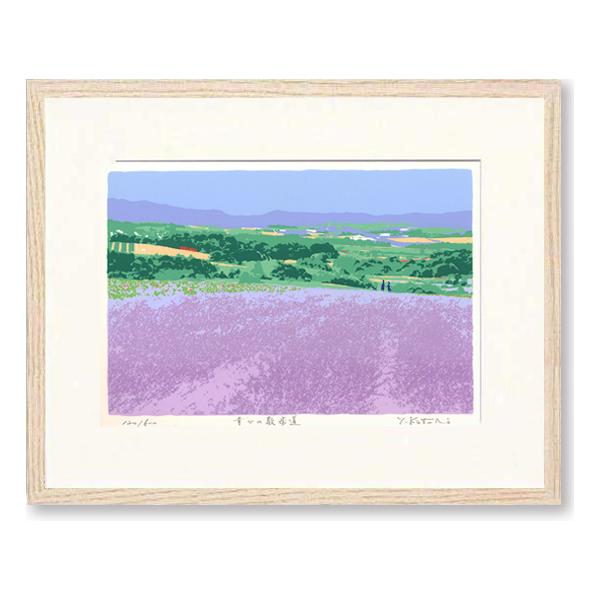 作品　　　： シルクスクリーン版画限定枚数　： 500枚額サイズ　： 53 x 41.5cm作品サイズ： 35 x 24cm重量　　　： 1.6kg（仕様）マット　　：生成りエンボスマット額表面　　：アクリル使用