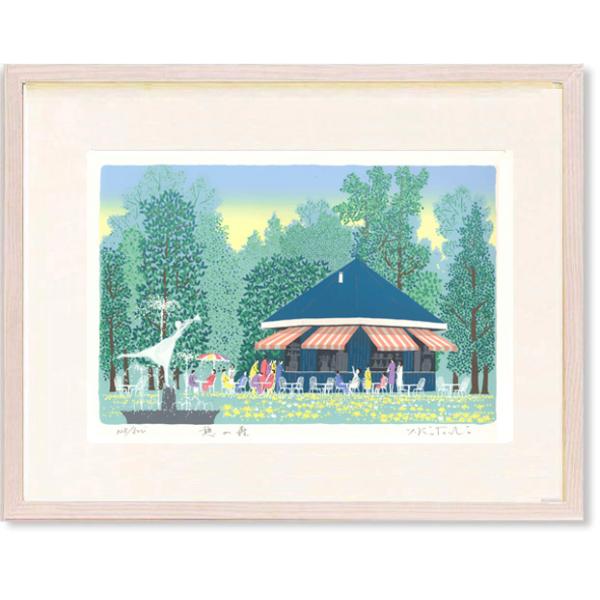 作品　　　： シルクスクリーン版画限定枚数　： 500枚額サイズ　： 53 x 41.5cm作品サイズ： 35 x 24cm（マット窓抜き寸法）重量　　　： 1.6kg（仕様）マット　　：生成りエンボスマット額表面　　：アクリル使用（作品に...