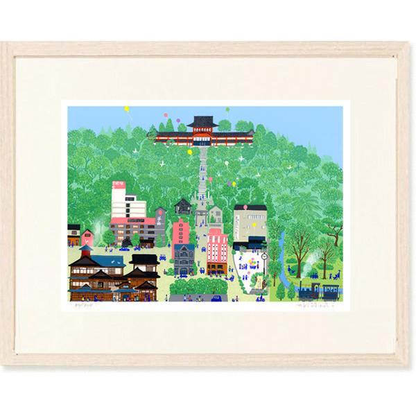 作　家　　： 吉岡浩太郎作品名　　： 憩いの街伊予道後作品技法　： ジグレー版画限定枚数　： 500枚額サイズ　： 53 x 41.5cm作品サイズ： 37.5 x 26.5 cm（マット窓抜き寸法）重量　　　： 2kg（額装仕様）フレーム...
