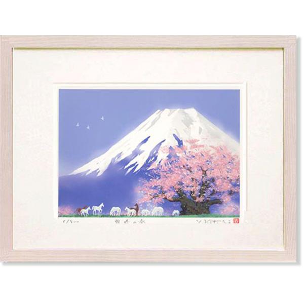 作品　　　： ジグレー版画限定枚数　： 800枚額サイズ　： 40 x 31 cm作品サイズ： 24.5 x 15.5cm（マット抜き寸）重量　　　： 1kg（仕様）マット　　：生成りエンボスマット額表面　　：アクリル使用（作品について）そ...