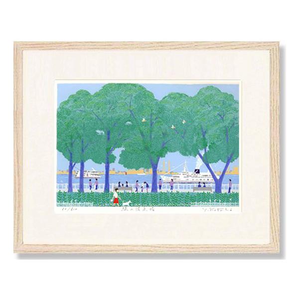 作品　　　： シルクスクリーン版画限定枚数　： 500枚額サイズ　： 53 x 41.5cm作品サイズ： 35 x 24cm重量　　　： 1.6kg（仕様）マット　　：生成りエンボスマット額表面　　：アクリル使用