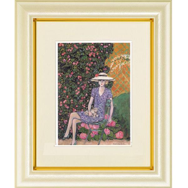 作品　　　： 複製画額サイズ　： 31 x 26 cm作品サイズ： 11 x 15 cm重量　　　： 0.6kg（仕様）マット　　：生成エンボスマット表面　　　：アクリル