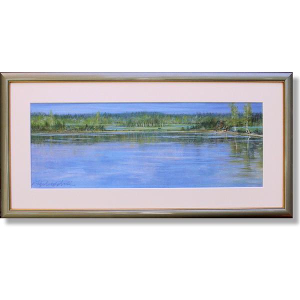 複製画額サイズ：44 x 84cm額付価格