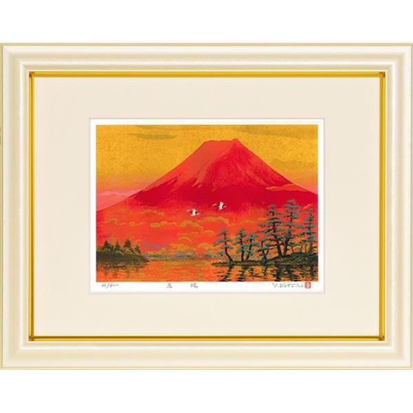 作品　　　： ジグレー版画限定枚数　： 800枚額サイズ　： 43.5  x  34.5 cm作品サイズ： 25     x  18.5 cm （マット窓抜寸法）（仕様）額　　　　：木製（色：ホワイトパール）マット　　：生成りエンボスマット...