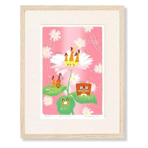 作品　　　： シルクスクリーン版画限定枚数　： 500枚額サイズ　： 53 x 41.5cm作品サイズ： 35 x 24cm重量　　　： 1.6kg（仕様）マット　　：生成りエンボスマット額表面　　：アクリル使用