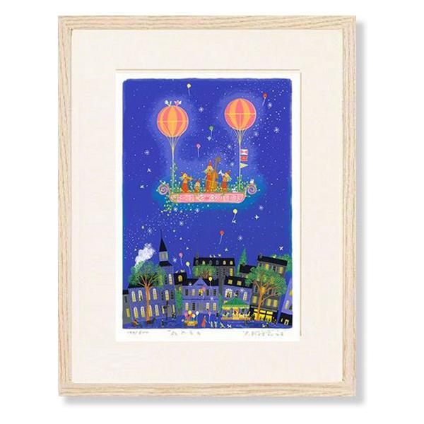 作品　　　： シルクスクリーン版画限定枚数　： 500枚額サイズ　： 53 x 41.5cm作品サイズ： 35 x 24cm重量　　　： 1.6kg（仕様）マット　　：生成りエンボスマット額表面　　：アクリル使用