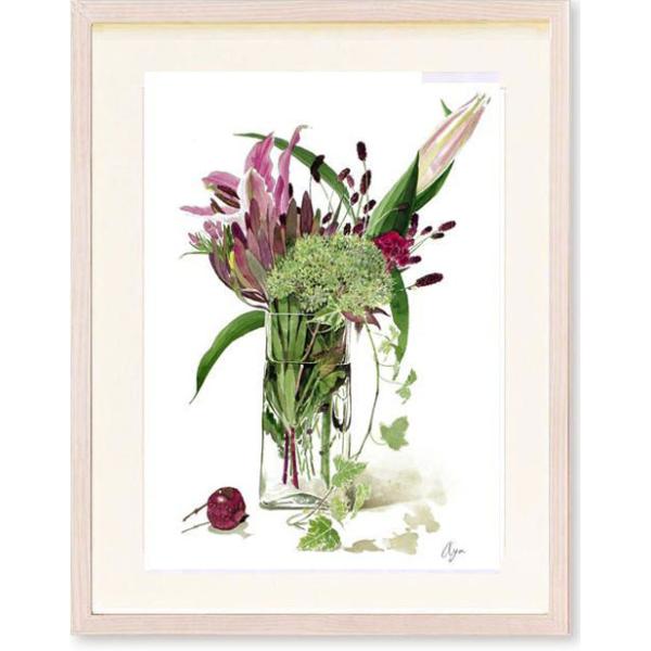 作品　　　： 複製画額サイズ　： 53  x 42 cm重 量 　 　： 1.5kg(仕 様)フレーム　： 木 製マット　　： 生成りエンボスマット 2mm表 面 　  　： アクリル 2mm