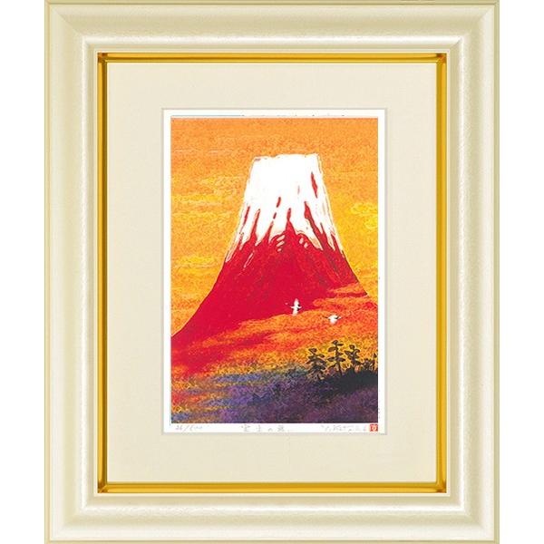 作品　　　： ジグレー版画限定枚数　： 800枚額サイズ　： 31　  x  26   cm作品サイズ： 16.5  x  11.5 cm （マット窓抜寸法）（仕様）額　　　　：木製（色：ホワイトパール）マット　　：生成りエンボスマット（2...