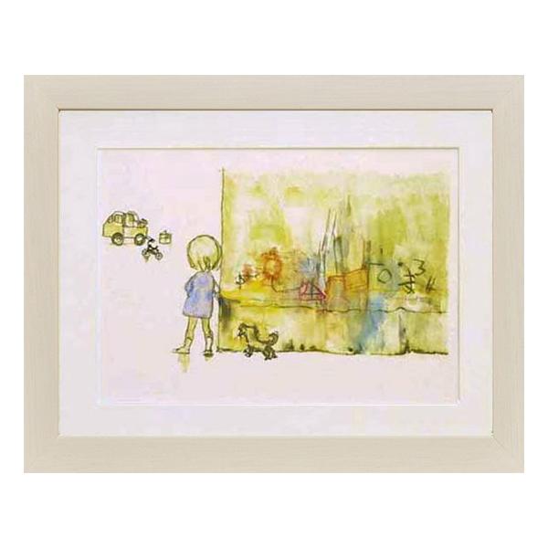 作品　　　： 複製画額サイズ　： 40 x 31cm作品サイズ： 31  x 21cm重量　　　： 1.1kg（仕様）　マット　　： 生成りエンボスマット 　　 額表面　　： アクリル 2mm