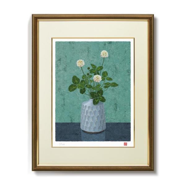 絵画 版画 花 花の絵 一輪挿し 椿 つばき ツバキ 壁掛け 和風 おしゃれ 玄関 リビング インテリア に シンプルモダンの アート作家：藤谷壮仁郎作品名：一輪挿しと椿作品サイズ：192×255ｍｍ額縁外寸：312×404ｍｍ　額縁：主要...
