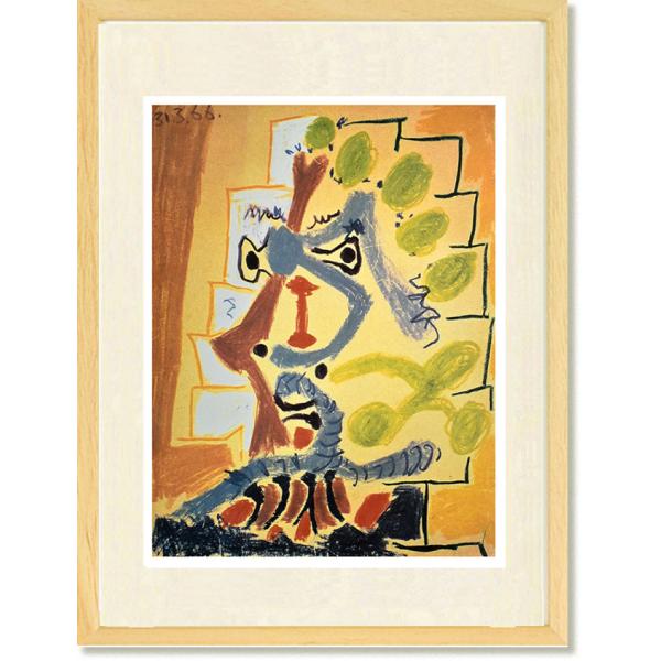 作品名　　：ザ・ペインティング作品技法　：リトグラフ額サイズ　：66 X 51cm作品サイズ：46 X 35cm重量　　　：2.8kg（仕様）額縁　　　：木製（ナチュラル木地色）マット　　；生成エンボス 2mmマット表面　　　：アクリル 2...