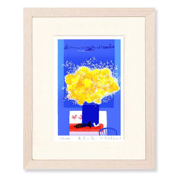作品　　　： ジグレー版画限定枚数　： 2000枚額サイズ　： H 280 x W 225 x D22 （単位mm)作品サイズ： H 145 x W 65（単位mm）重量　　　： 0.8kg（仕様）マット　　：生成エンボスマット 2mm表面...