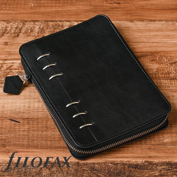 【メーカー名】ファイロファックス / fILOFAX【シリーズ名】クリップブック クラシック ジップ / Clipbook Classic Zip【サイズ】バイブルサイズ(聖書サイズ)【カラー】ブラック【素材】合皮【実寸】縦190mm×横1...