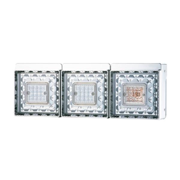 ECE規格認証取得品(E-13)【3連】　外寸:576(W)×205(H)×110(T)   【仕様】・本製品の尾灯&amp;制動灯はLEDを採用しています。・球切れセンサー付きの車種はウォーニングランプが点灯することが　あります。電気配線...