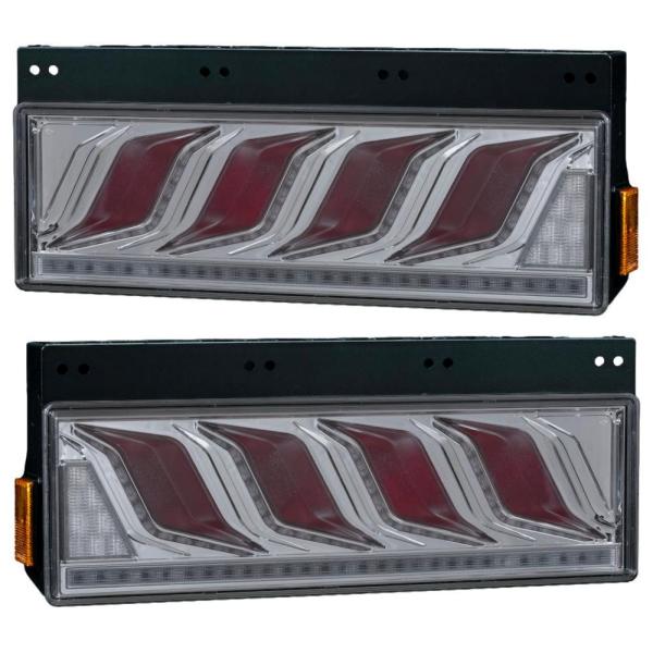 ■純正3連サイズで、　比較的カンタンに置き換え可能■テールランプカラー　クリアレンズ/インナークロムメッキ　インナーレッドバー　■高輝度オールLEDテールランプ　光源全てに高輝度LEDを採用■キーレス操作でモーション点灯(ULA)　アンロッ...