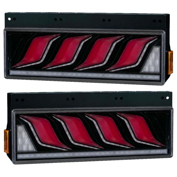 ■純正3連サイズで、　比較的カンタンに置き換え可能■テールランプカラー　クリアレンズ/グロスブラック　インナーレッドバー　■高輝度オールLEDテールランプ　光源全てに高輝度LEDを採用■キーレス操作でモーション点灯(ULA)　アンロック＆ロ...