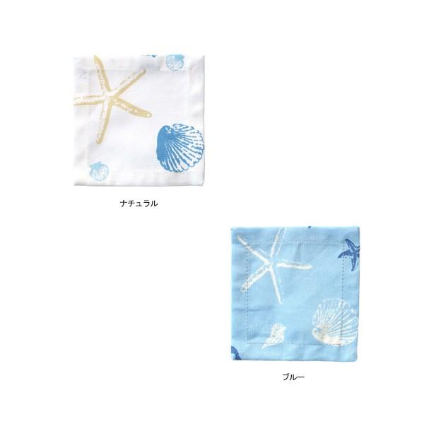 【発売日：2016年06月01日】食卓をさわやかに演出する、海を感じるコースターです。素材：コットン100％原産国：インド  サイズ：約10×10cm