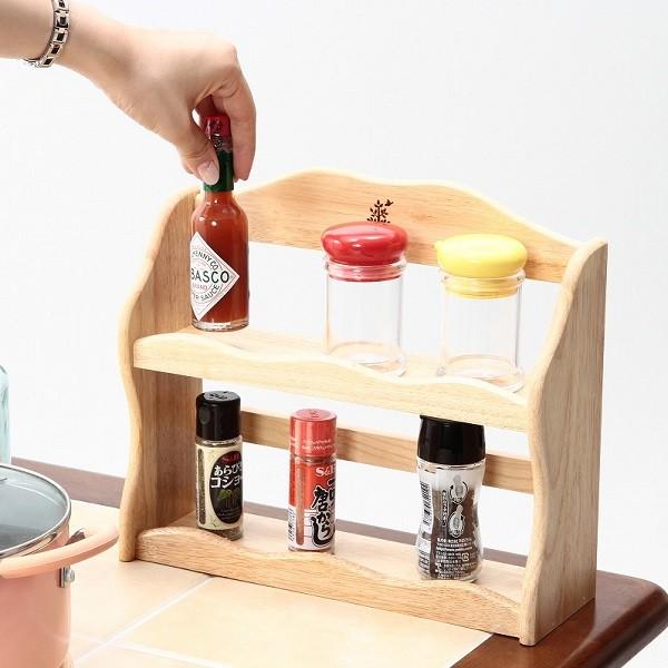 【発売日：2017年03月03日】ナチュラルな素材に柔らかいフォルムの木製スパイスラック天然木を使用した、ボヌールシリーズのキッチンツールですサイズ：W300*D95*H260 素材：天然木（ラバーウッド ）原産国：ベトナム※この商品は、低...