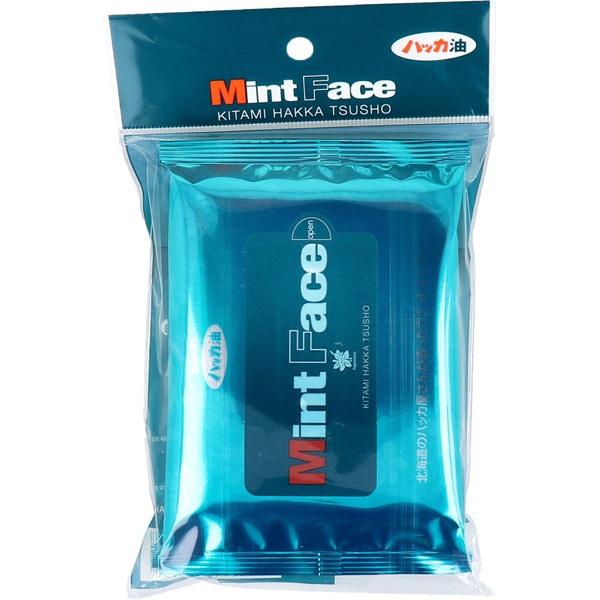 【発売日：2026年04月14日】Mint Face(ミントフェイス) 20枚入×2個パック北海道のハッカ屋さんが造ったウエットティッシュ北海道北見産の天然和種ハッカを配合。●クールな使用感を与えてくれるミントウエットティッシュです。●男女...