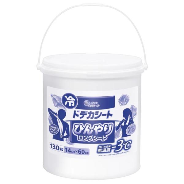 【発売日：2026年06月04日】エリエール　ドデカシート　ロング　大容量本体夏場のクールダウンに！●ひんやりロングシート●タオル感覚でガシガシ拭ける！ロングシート「ドデカシートロング」は、14cm?60cmのロングシート。ロングだから全身...