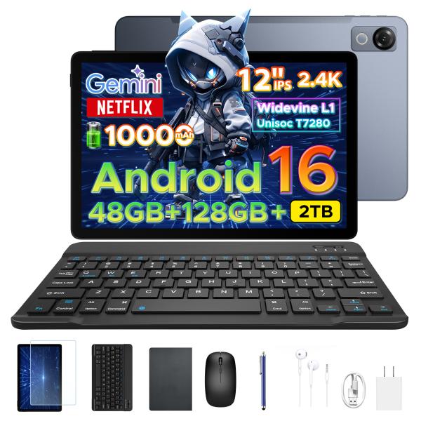 製品仕様：シリーズ ：P12OS ：Android 16AI機能 ：Gemini AI対応画面サイズ ：12インチ解像度 ：2.4K / 2000×1200リフレッシュレート ：120HzCPU ：8コア CPUメモリ容量（RAM） ：最大...