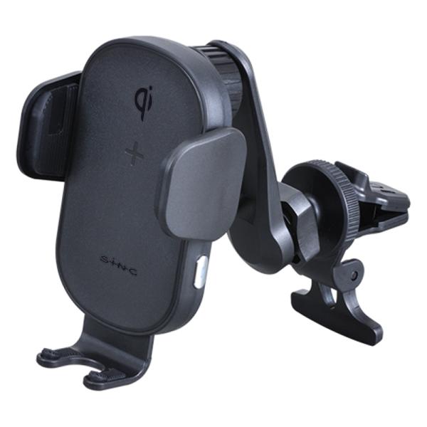 ●自動でアームが可動し、Qi正規認証ワイヤレス充電機能内蔵の車載携帯電話ホルダーです。●エアコンルーバー取り付けタイプです。●ワイヤレス充電対応の携帯電話は充電ケーブルに接続する必要がなく、本製品にセットすることにより充電が始まります。●本...