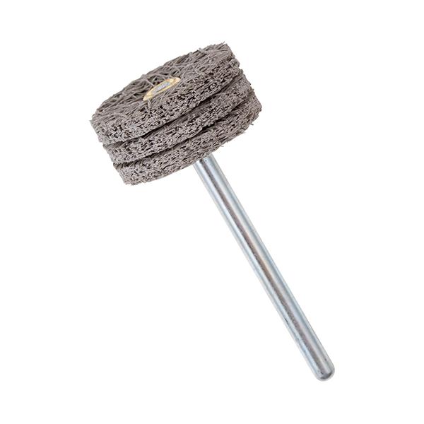 ◆◆用途◆◆酸化被膜やサビ取り、汚れ落とし、木材ケバ取り、ツヤ出し研磨、塗装前の面粗度調節。◆◆機能◆◆仕上げ用です。研磨用特殊繊維をフラップホイール形状に施した軸付き研磨ホイールを使用しています。◆◆仕様◆◆●サイズ：径20mm。