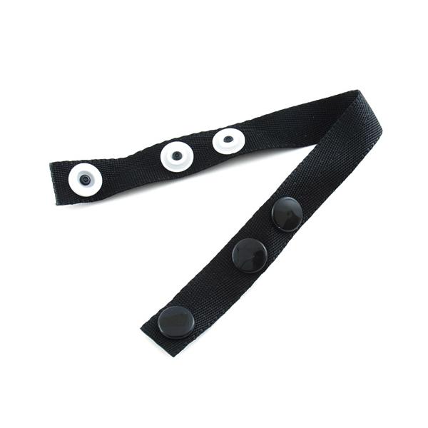 ◆◆用途◆◆ヘルメット用バックバンド。◆◆機能◆◆ヘッドバンドに取り付けるずれ防止のバックテープです。◆◆仕様◆◆●16mm幅。◆◆材質◆◆●綿。●取り付け部：樹脂製。