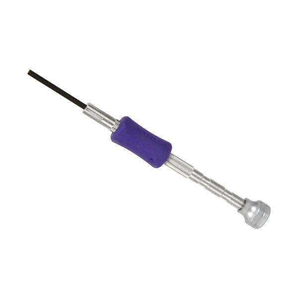 ◆◆用途◆◆精密機器・ホビー等の組立・修理・分解用精密ヘックスドライバー。◆◆機能◆◆精密部分でのヘックスネジの締め作業に適しています。◆◆仕様◆◆●サイズ：対辺2.0mm。●軸長：24mm。●全長：104mm。●クッショングリップ色：紫。...