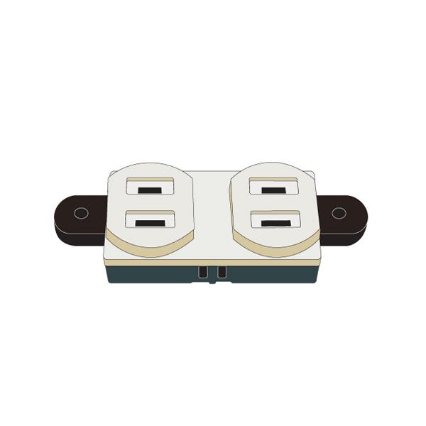 ◆◆用途◆◆交換用部品。◆◆機能◆◆日動の電工ドラムに使用しているコンセントの交換用です。◆◆仕様◆◆●コンセント数：2。