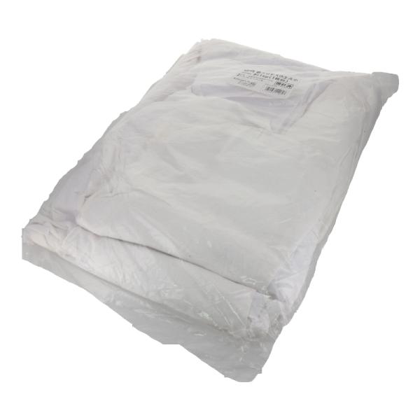 柔らかくて伸びる！用途さまざま！万能ウエス【仕様】●未使用白色伸縮性メリヤス●サイズ：約15〜25cm角●素材：綿100％商品名：GA 新メリヤスウエス小(1枚物) 約1KgJANコード：4954458111817品番：GA106容量：約1kg