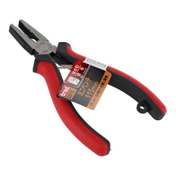 【特長】●手が疲れにくい二重成形グリップ●工具・ホビーの細かい作業に最適【材質】●高炭素鋼S45C商品名：trad ミニペンチ 115mmJANコード：4954458055364品番：MCP-115呼寸：115mm重量：70g切断能力：鋼線...