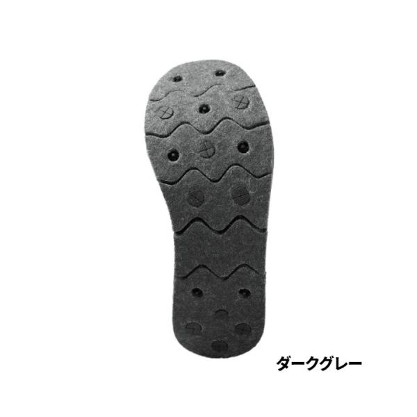 シューズタイプで使える中丸。フェルト、ピン、ラバーと全部入ったソール。磯に向いておりあらゆる場面で高いグリップ力を発揮してくれます。カラー： ダークグレーサイズ： Lソールタイプ： カットラバーピンフェルト足タイプ： 中丸