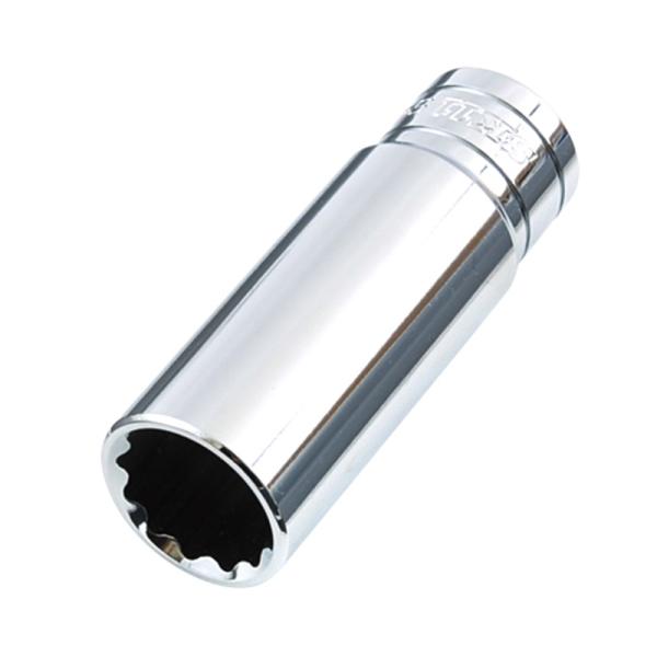 突き出たボルトのナットに最適なディープタイプです。■■■用途■■■六角ボルト、ナットの締め緩め作業。■■■機能・特徴■■■ボルトが飛びだしている場合や、奥まった場所での作業に適しています。■■■仕様■■■●差込角：12.7mm(1/2インチ...