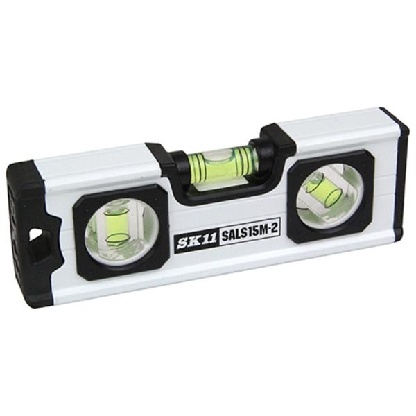 スリム形状、マグネット付アルミレベルです。■■■用途■■■水平、垂直・45度の測定。■■■機能・特徴■■■丈夫なアルミ合金製です。持ちやすいスリム形状です。■■■仕様■■■●サイズ：150mm。●精度：±1.5mm/1m。●感度：0.5mm...