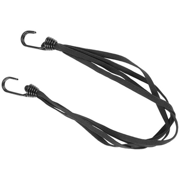 伸縮性のある両端フック付の平ゴムです。■■■用途■■■荷物の仮固定や結束。■■■機能・特徴■■■耐候性があり、四つ又になっているため四面から固定することができます。■■■仕様■■■●幅：9mm×4本。●長さ：60cm。