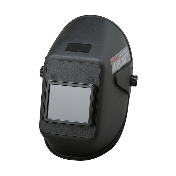 キャッチコピー通常の手持面の約2倍の視界を有します。用途溶接用ヘルメット面。特徴頭から被れるので溶接時に両手が使えます。幅広ワイドビューです。