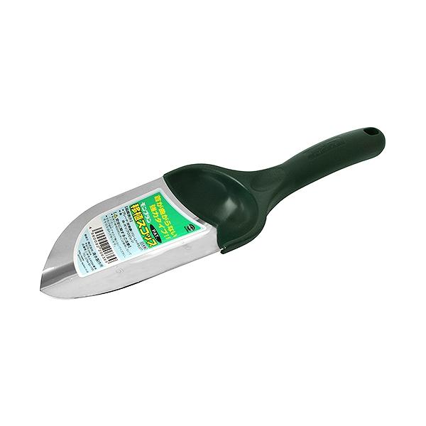 キャッチコピー首が曲がらない強力タイプのスコップです。用途園芸用スコップ。特徴やわらかい土の移植に適しています。ブレードの厚みが薄いため土に食い込みが良いので、楽に作業をしていただけます。深あごタイプで沢山の土をすくうことができます。ブレー...