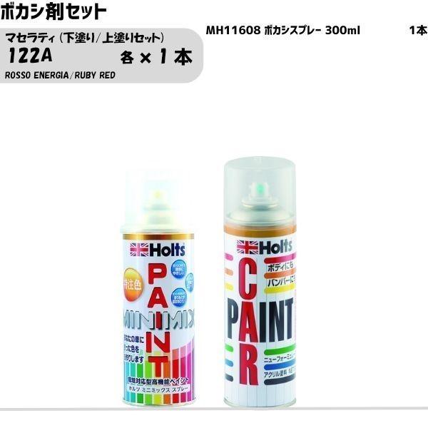 こちらの商品ページはボカシ剤セットのみのページとなります。商品情報メーカー：マセラティカラーコード：122Aカラー名称：ROSSO EnERGIA/RUBY RED内容量：1本あたり260ml(下塗り/上塗りセット)販売数量：各1本(下塗り...